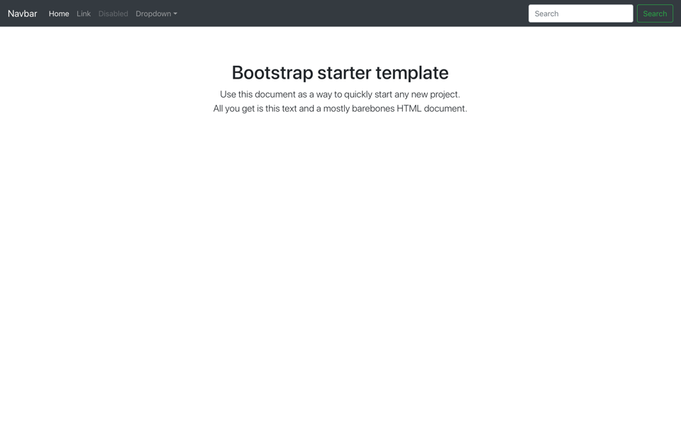 Examples · Bootstrap v4.5